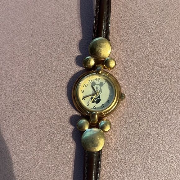 Disney | Accessories | Disney Gold Mickey Mouse Disney Time Works Japan ...